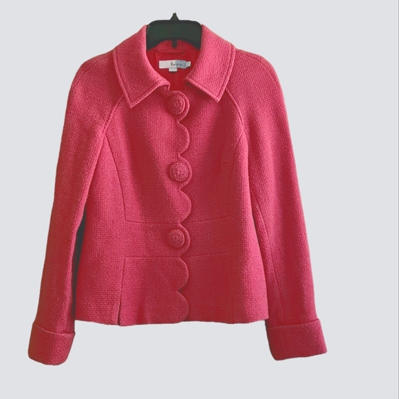 Boden | Jackets & Coats | Boden Scalloped Front Tailored Wool Jacket ...